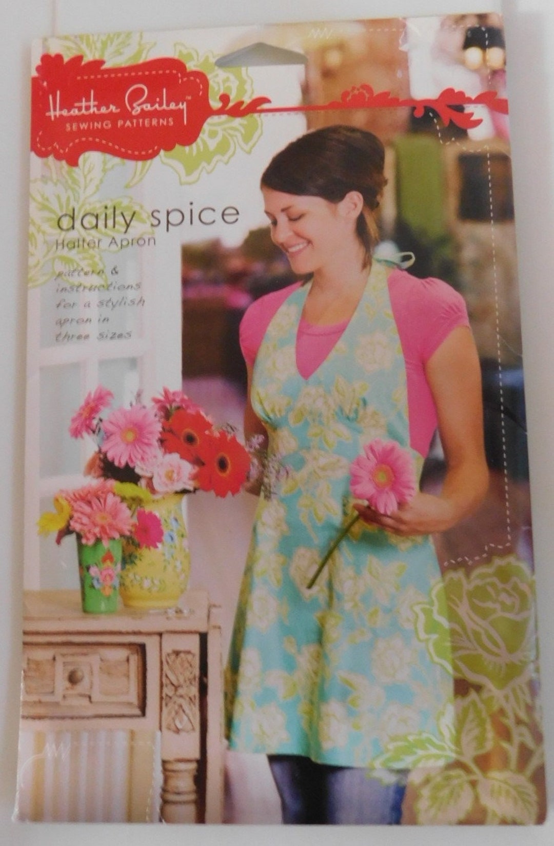 Apron Pattern Sizes Small Med Large Halter Top Fitted Uncut Unused ...