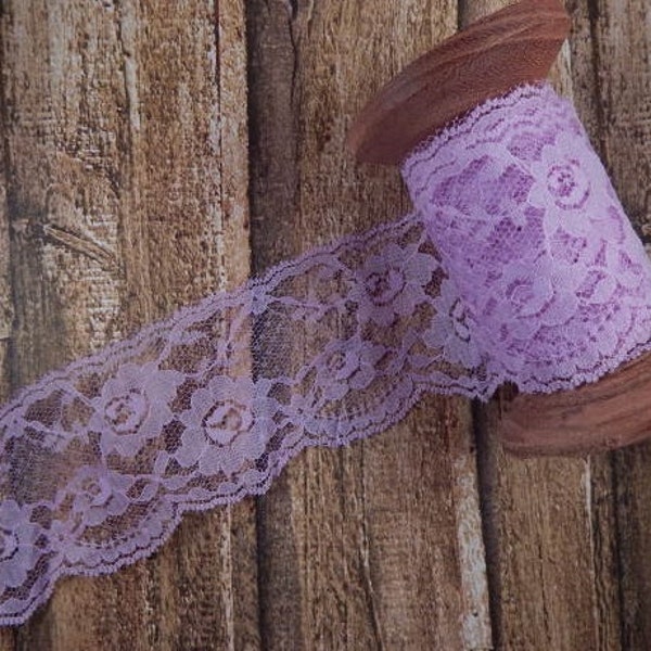 Purple Lace Fabric - Etsy