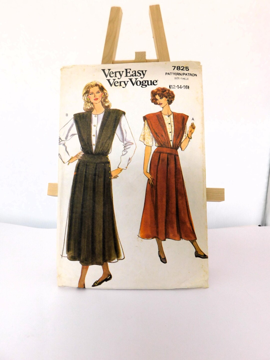 Vogue 7825 Sewing Pattern: Uncut Jumper & Blouse, Size 12-16 - Etsy