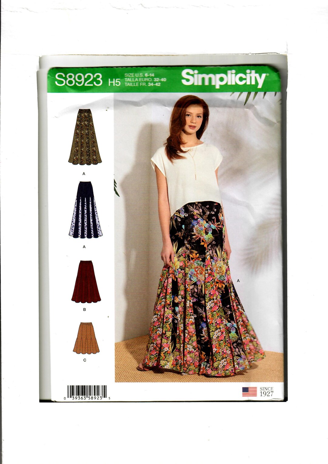Simplicity S8923 Sewing Pattern Misses Skirts Size 6-14 Uncut Factory ...