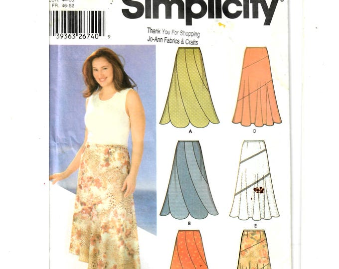 Simplicity 5510 Sewing Pattern Misses Skirts Size 18-24W Plus Uncut ...