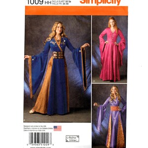 S1009 Medieval Renaissance Cosplay Fantasy Dress Godet Costume Size ...