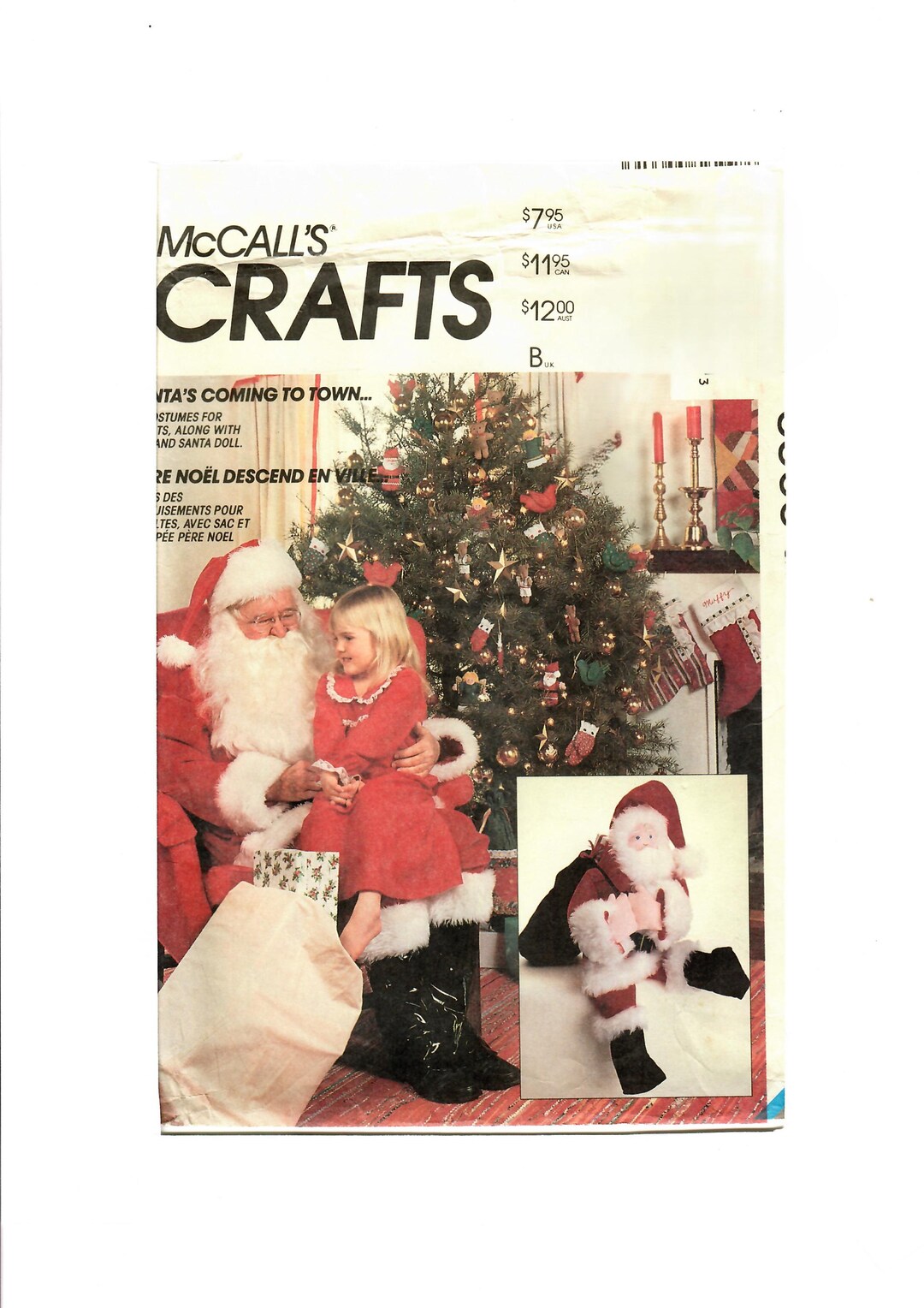Mccall's Santa Suit Sewing Pattern: Costumes and Doll - Etsy