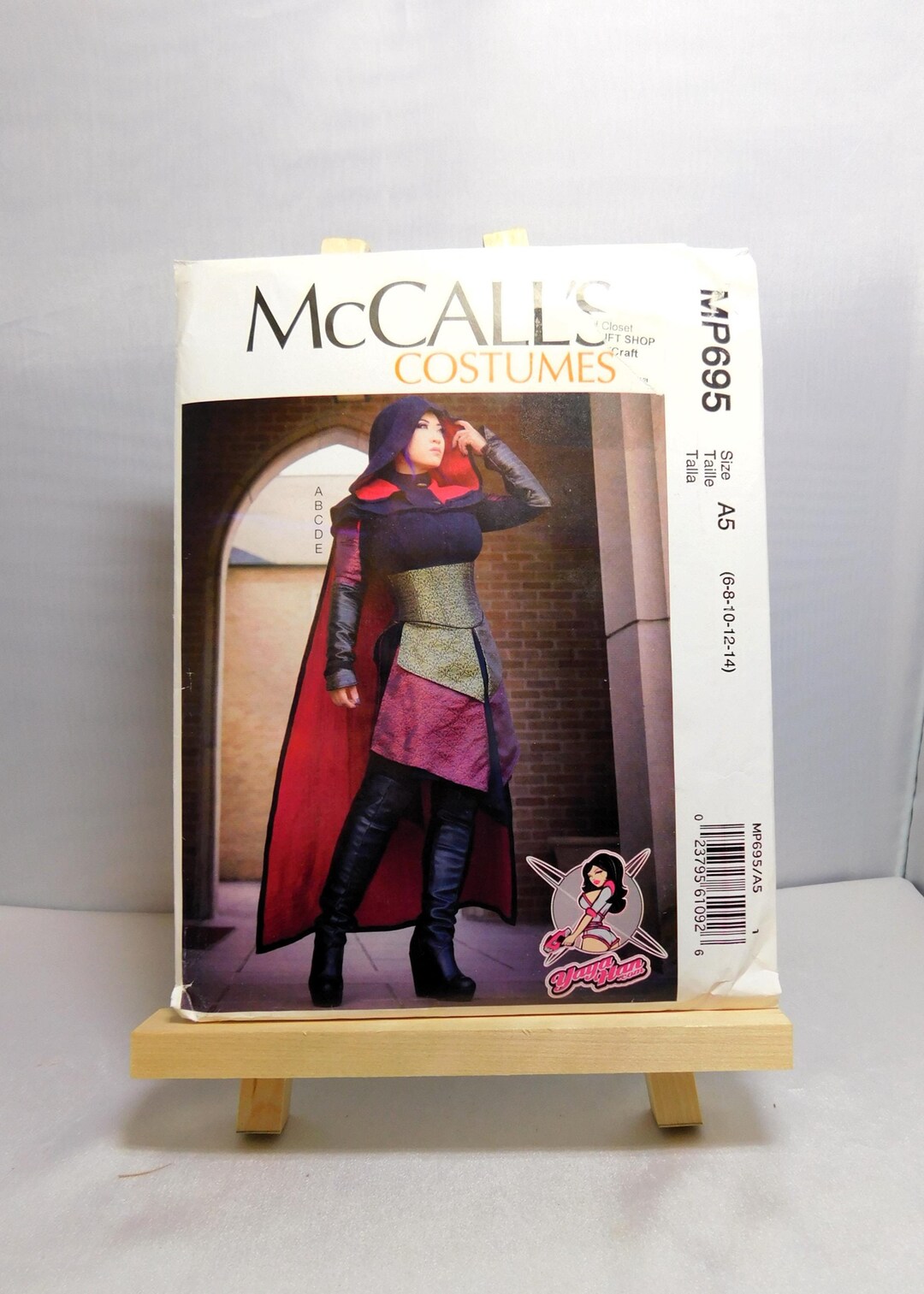 Fantasy Cosplay Costume Sewing Pattern: Dress, Cape (misses' Size 6-22 ...