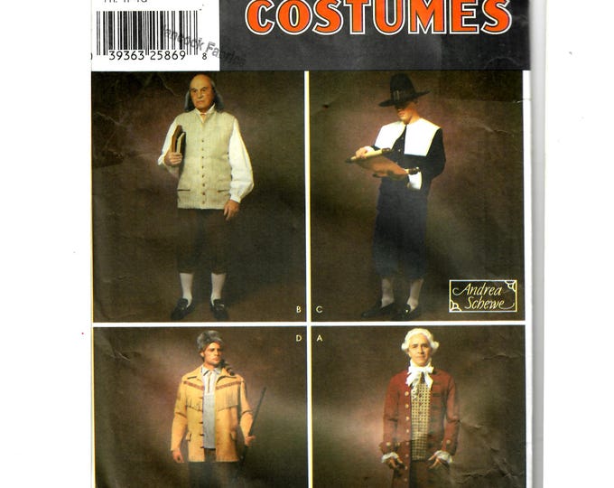 Simplicity 5958 Sewing Pattern Men's Early American Colonial Crockett ...