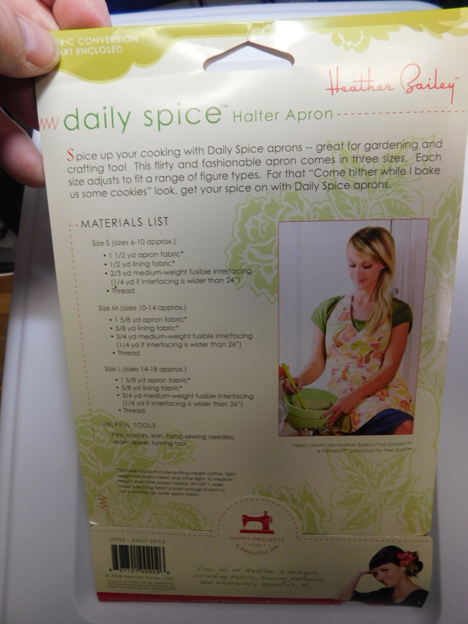 Apron Pattern Sizes Small Med Large Halter Top Fitted Uncut Unused ...