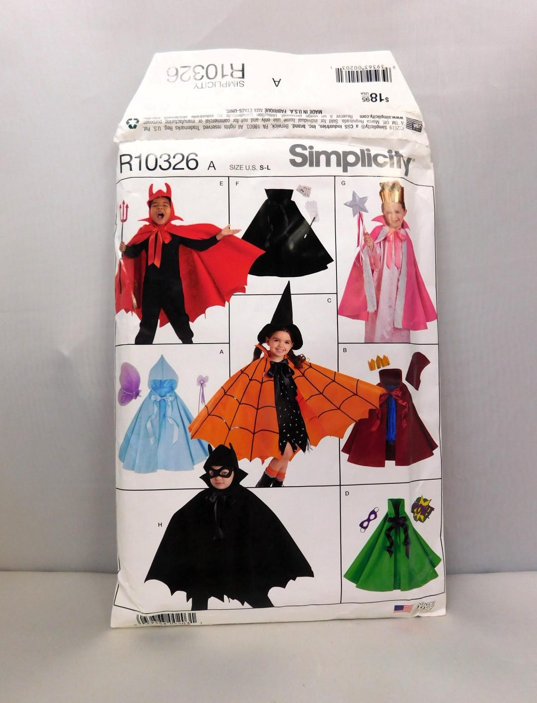 Uncut WITCH PRINCESS MAGICIAN Simplicity R10326 8729 Halloween Costume ...
