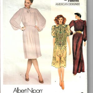 V2849 Sewing Pattern American Designer Dress Misses Size 14 Uncut FF ...