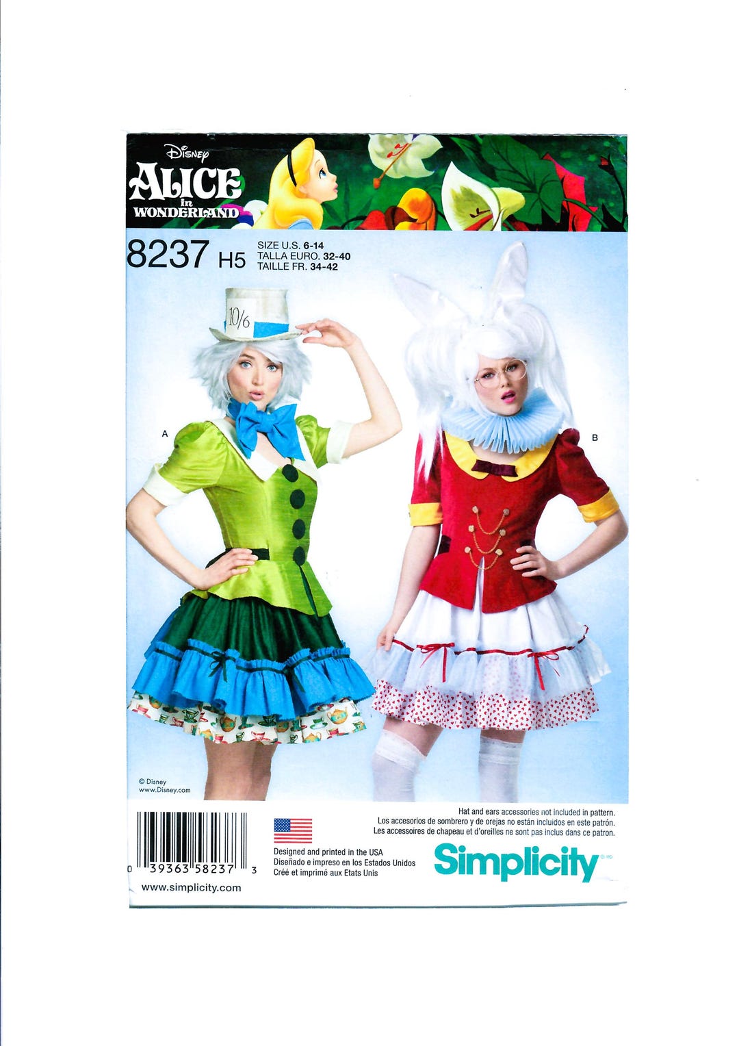 S8237 Steampunk Storybook Size Misses H5 6-14 Pattern Costume Cosplay Theater Uncut FF Destash ...