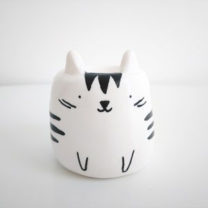 Mini Polymer Clay Cat Pot - Etsy