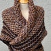Outlander Inspired Shawl, Triangle Wrap Scarf, Chunky Large Shoulder ...