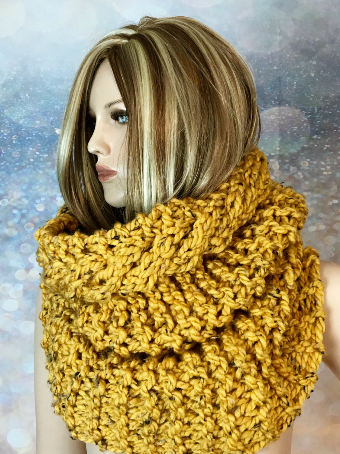 Cowl Hood Chunky Snood Hand Knitted Cowl Neck Hoodie Pixie - Etsy Canada