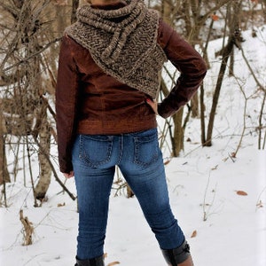 Post Apocalyptic Huntress Cowl for Women, Archer Vest, Shawl in Light ...