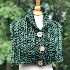 KNITTING PATTERN PDF only Beginner 3 Button Rustic Scarf | Etsy