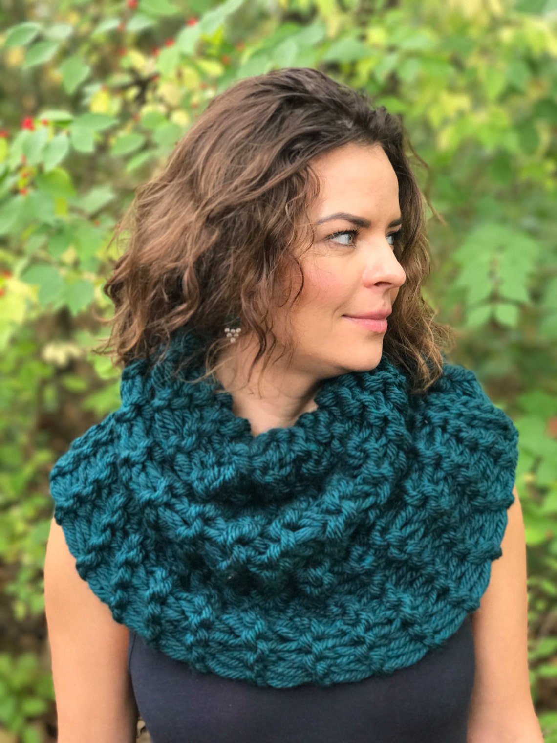 Outlander Cowl, Chunky Hand Knit Scarf, Infinity Scarf, Circular Neck ...