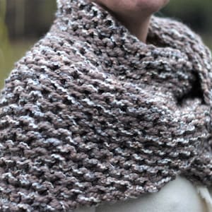 Outlander Shawl, Shoulder Cape, Neck Warmer, Sweater Wrap, Chunky Hand ...