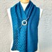 Ships TODAY Outlander Sassenach Scarf, Knitted Shoulder Wrap, Neck ...