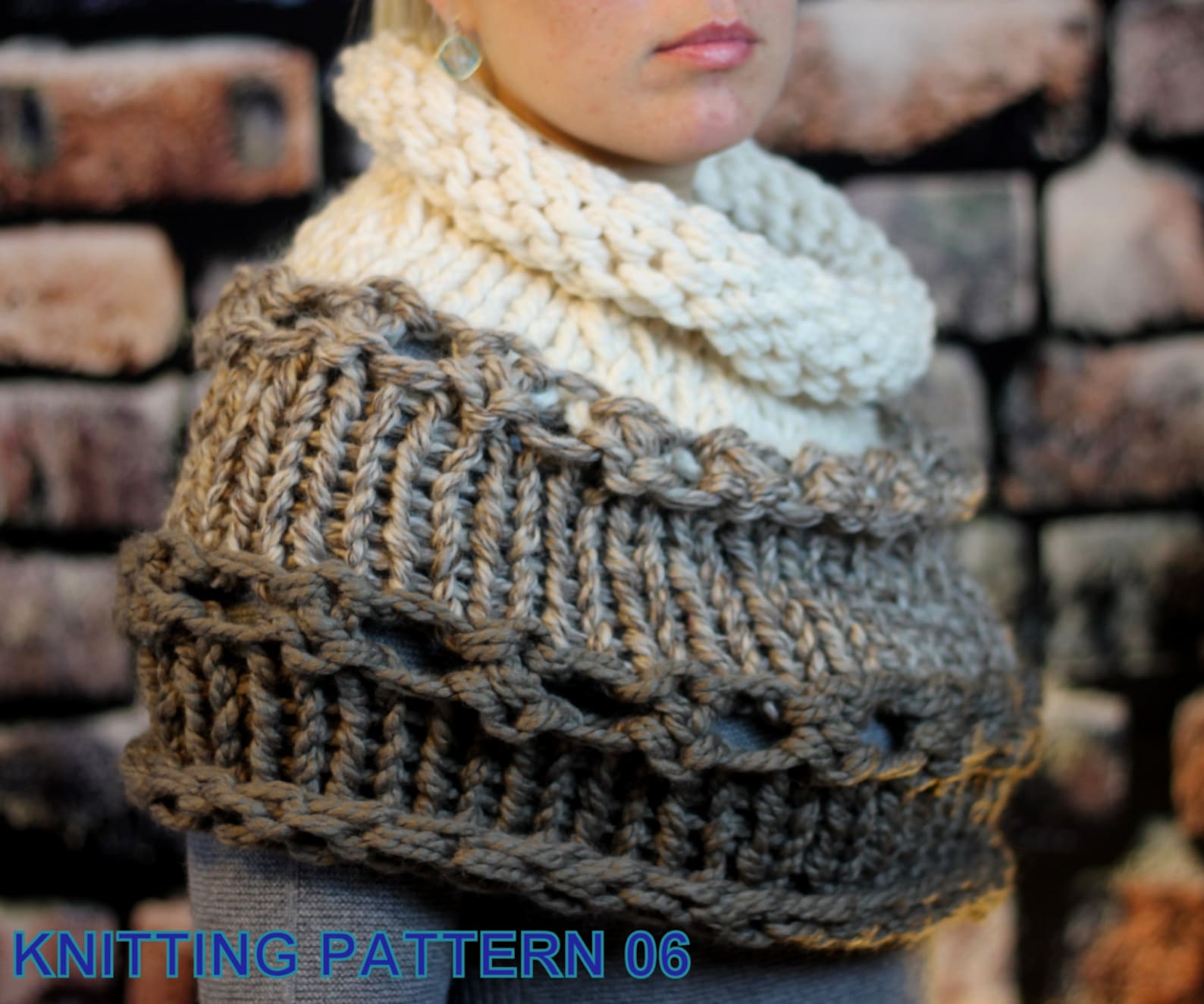 Neck Cowl KNITTING PATTER Beginner / Hand Knit Cowl Chunky | Etsy