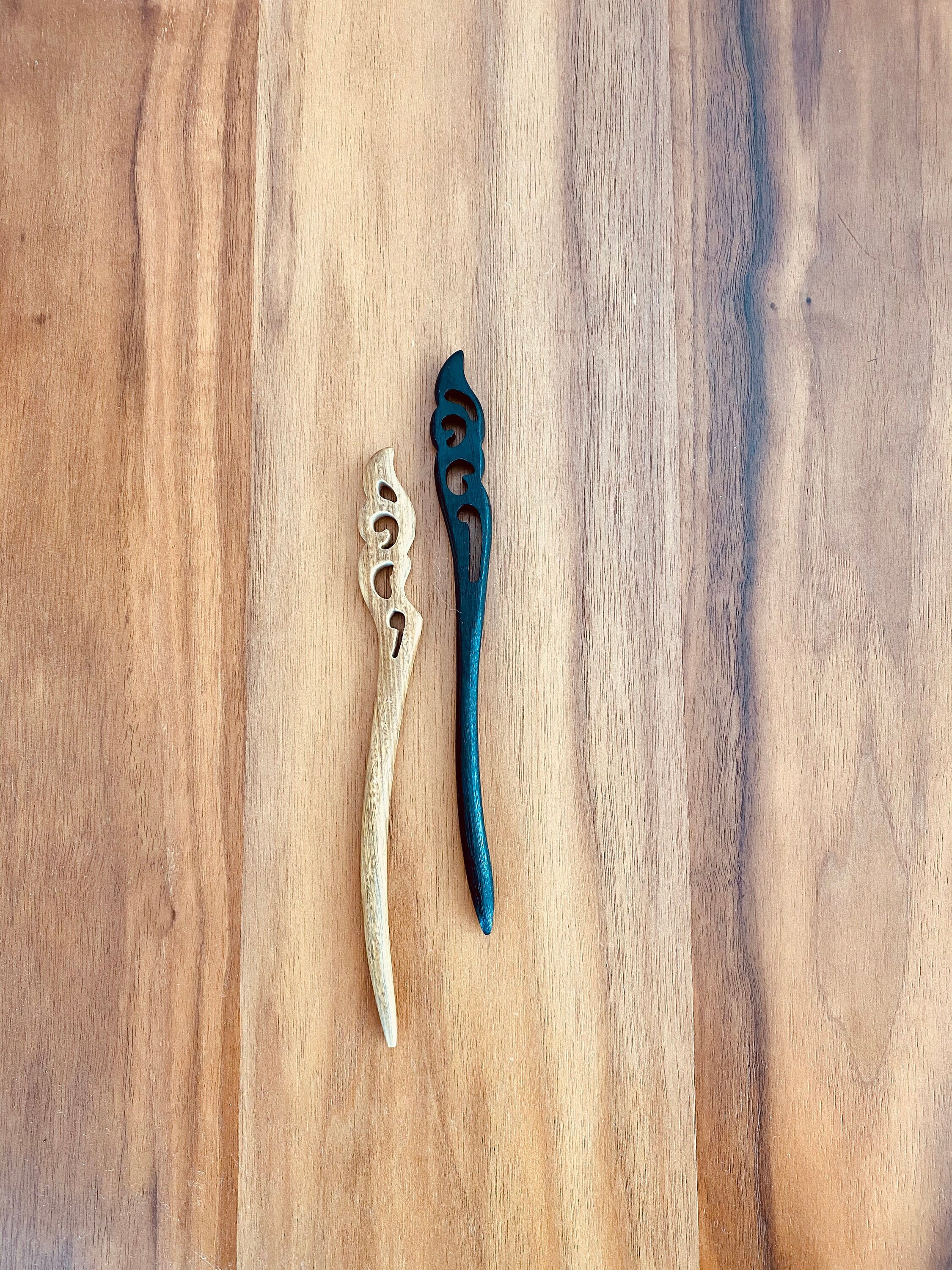 Shawl Stick Pin Wooden Carved Pin for Knitted Garments - Etsy UK