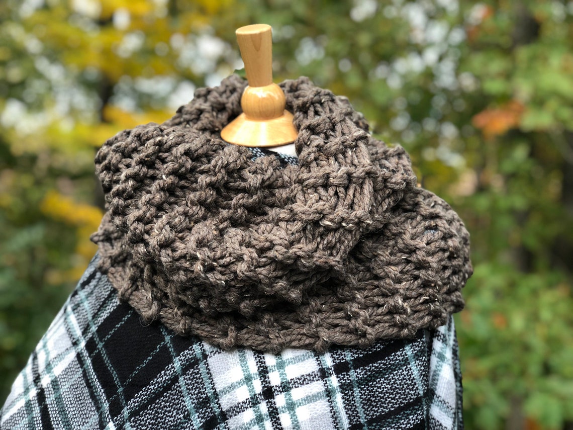 Outlander Cowl, Infinity Scarf, Neck Warmer, Chunky Knit in Barley ...