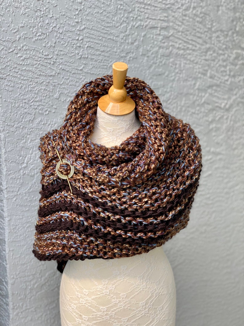 Outlander Inspired Shawl, Triangle Wrap Scarf, Chunky Large Shoulder ...