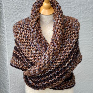 Outlander Inspired Shawl, Triangle Wrap Scarf, Chunky Large Shoulder ...