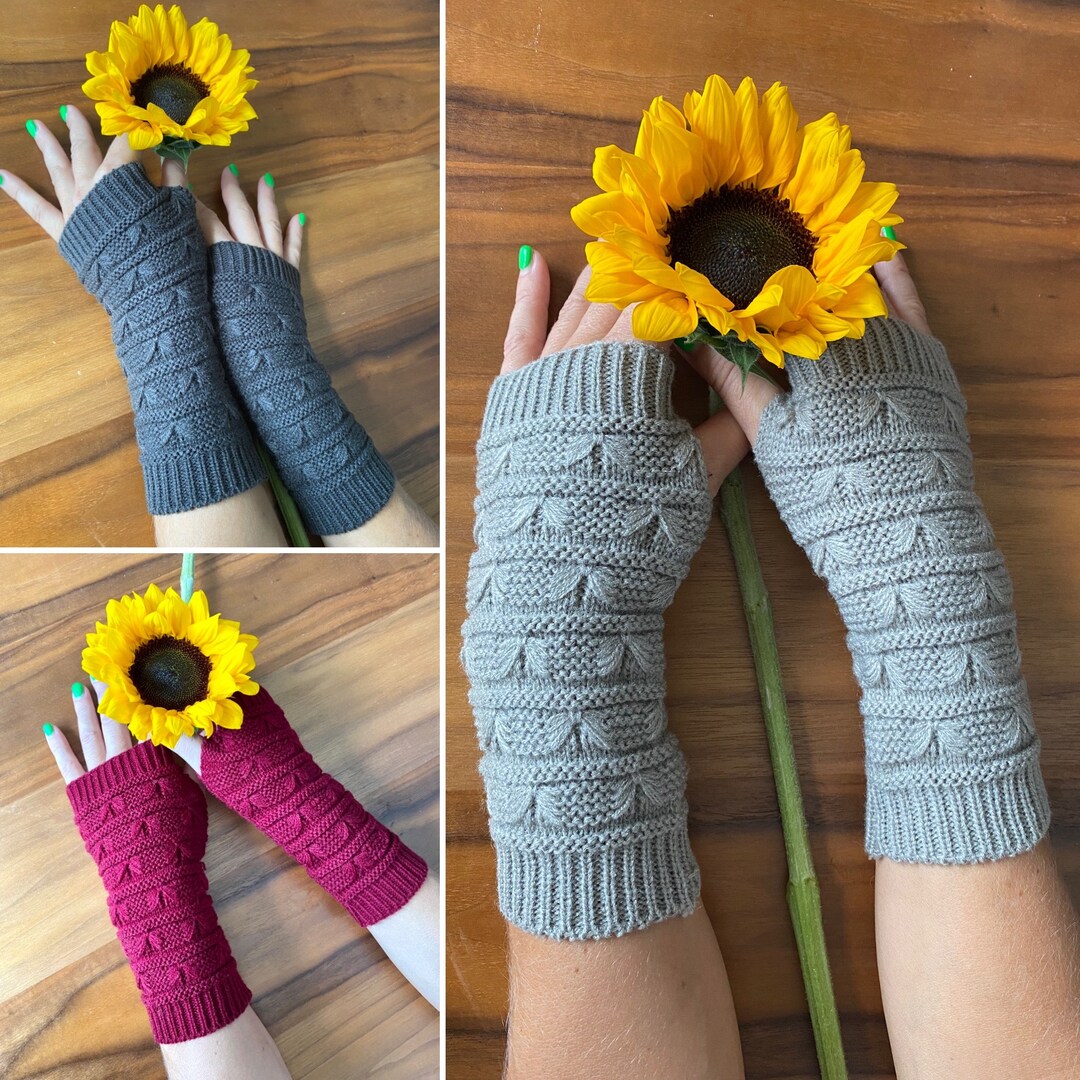 Highlands Inspired Medieval Cable Knit Arm Warmers, Cable Knitted ...