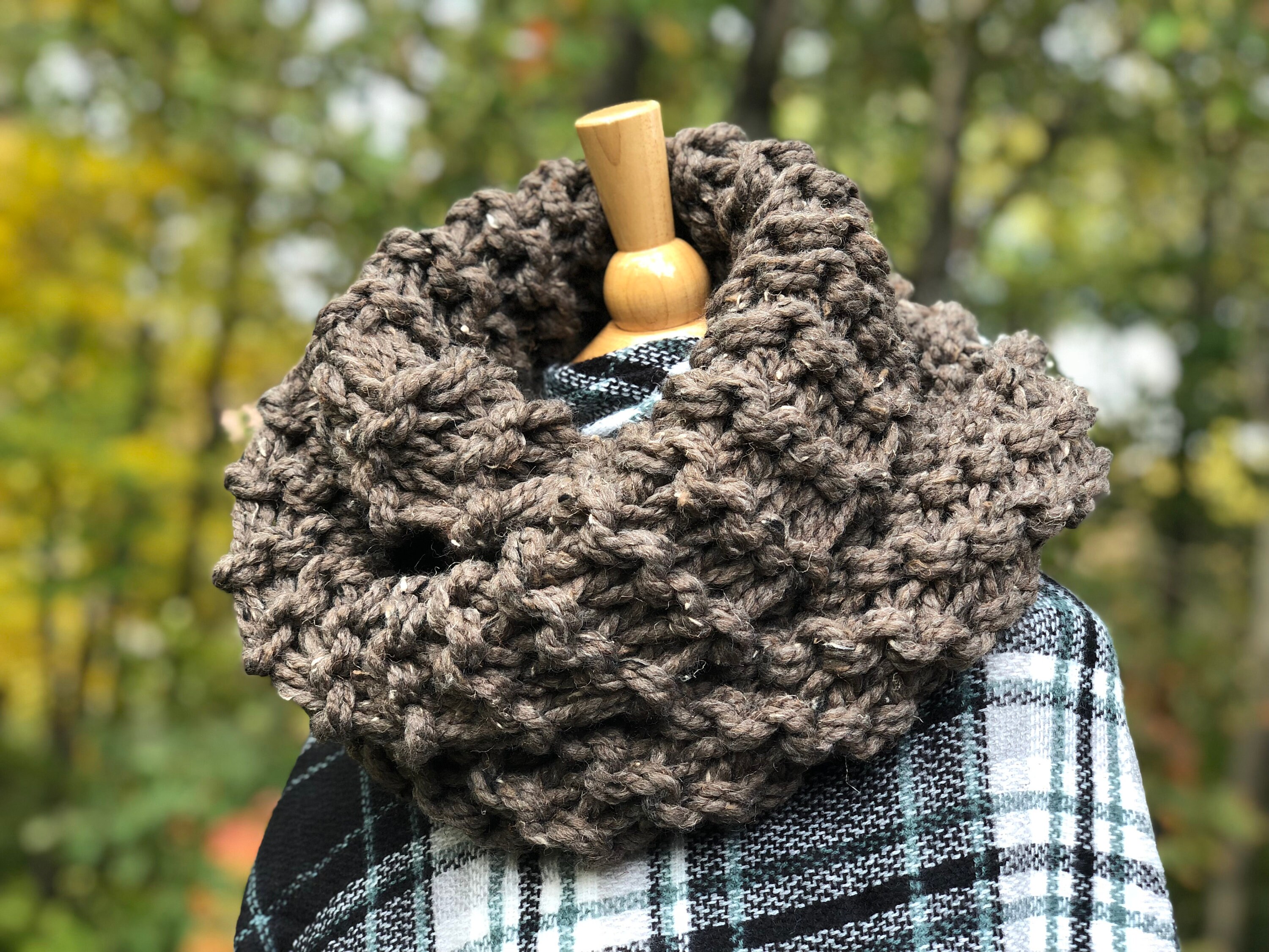 Outlander Cowl, Infinity Scarf, Neck Warmer, Chunky Knit in Barley ...