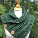 KNITTING PATTERN PDF Only - Beginner - 3 Button Rustic Scarf, Shoulder ...