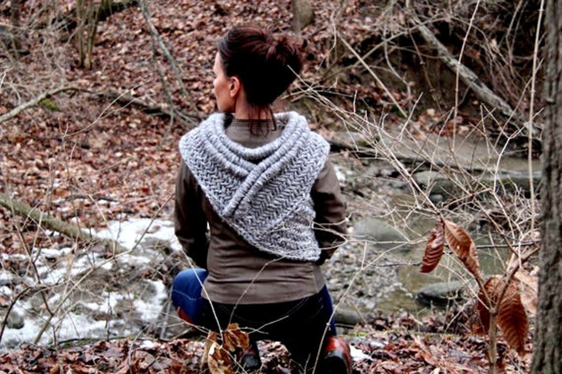 Huntress Cowl Vest KNITTING PATTERN TUTORIAL All Adult Sizes | Etsy