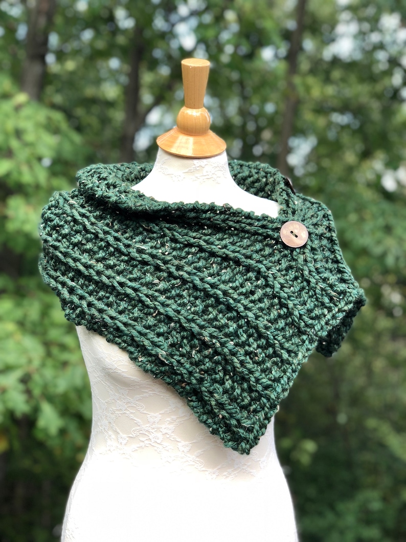 KNITTING PATTERN PDF Only Beginner 3 Button Rustic Scarf - Etsy UK