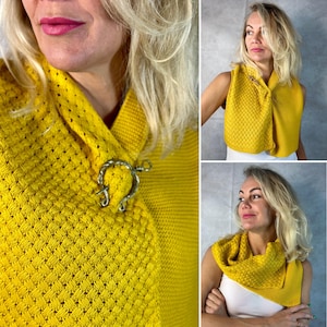 SHIPS TODAY! Highlands Scarf, Outlander Shawl, Scarf With Pin, Knitted ...