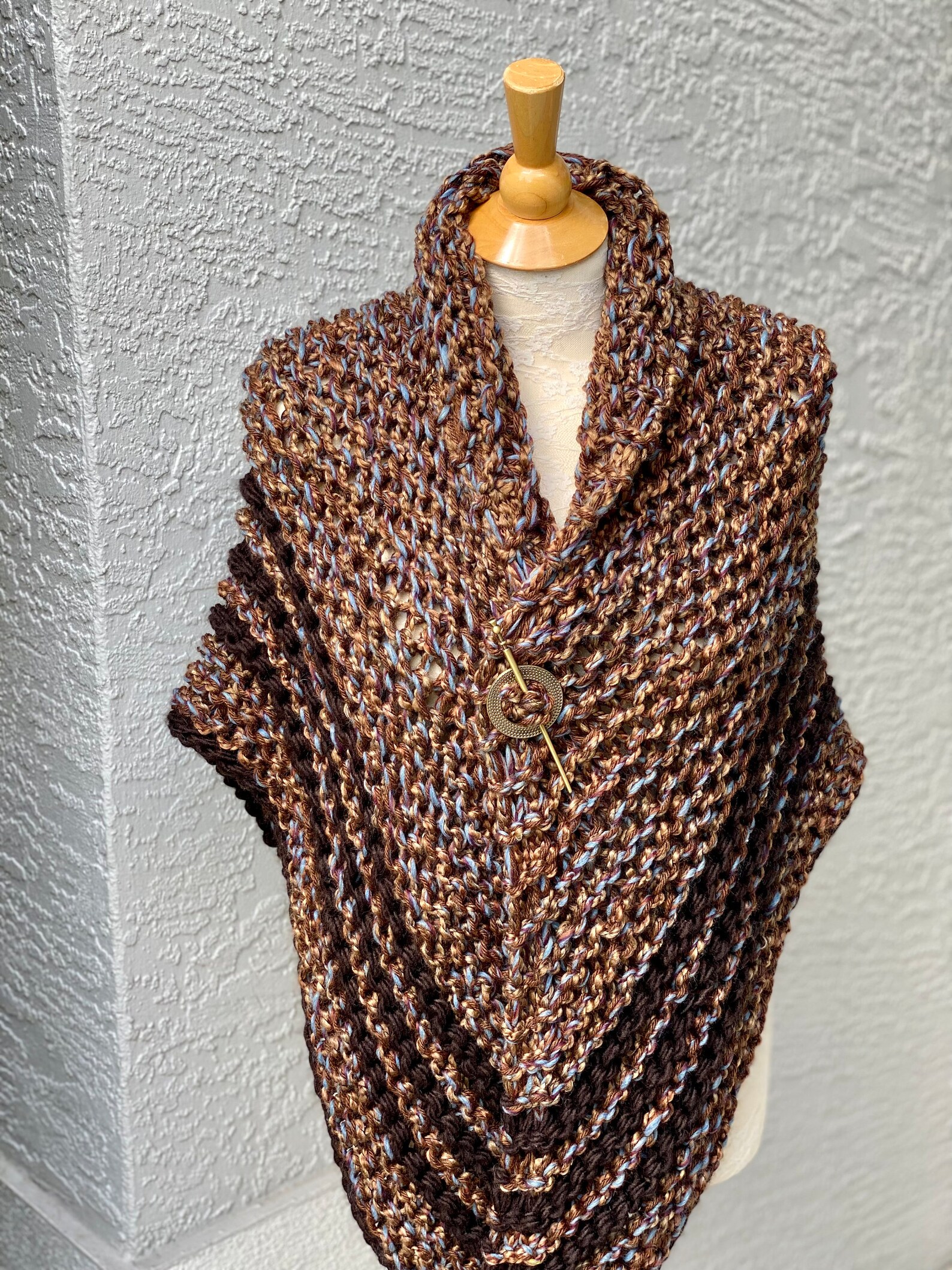 Outlander Inspired Shawl Triangle Wrap Scarf Chunky Large - Etsy
