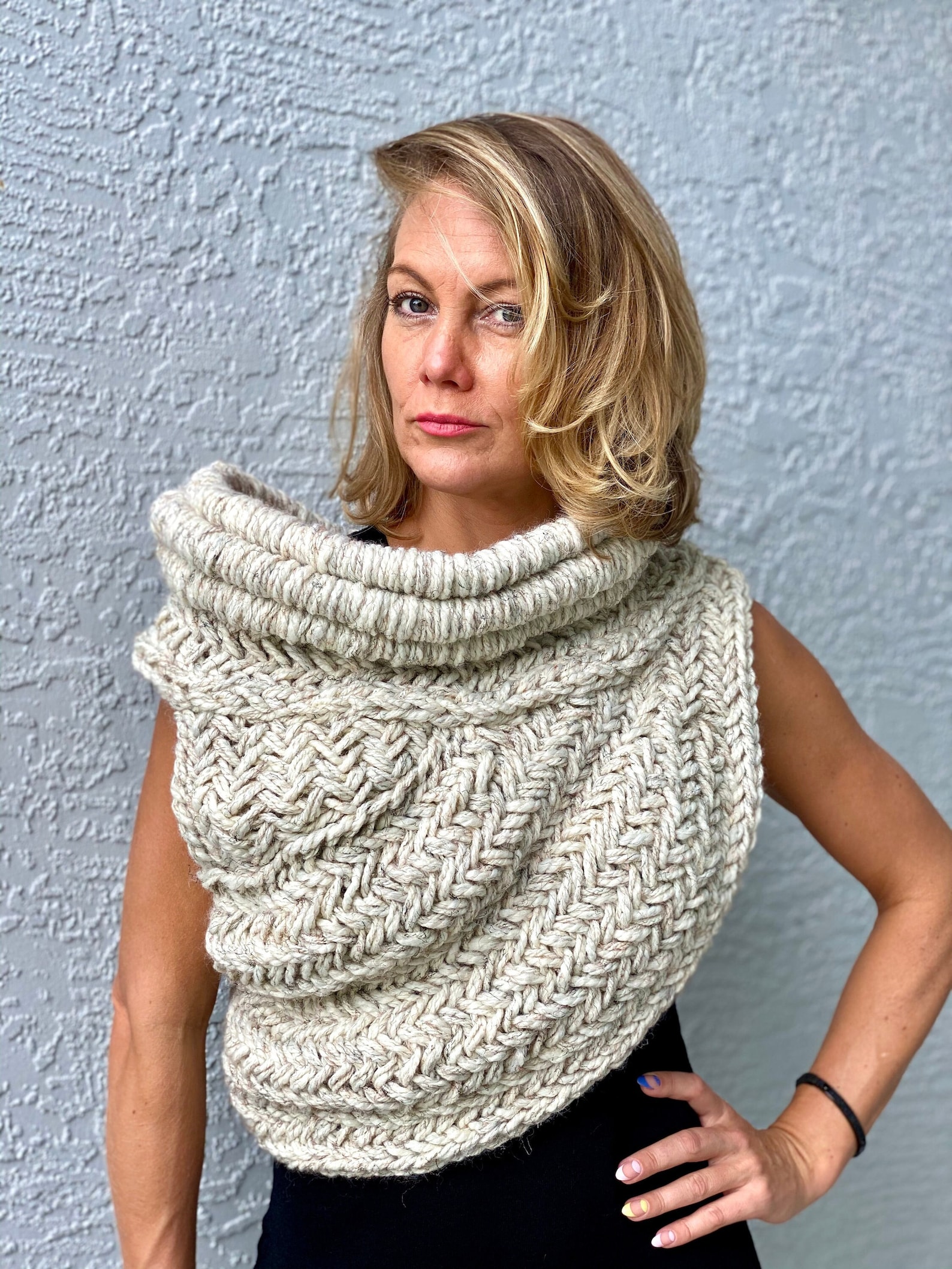 Archer Cowl, Huntress Sweater Vest for Women, Post Apocalyptic Armor ...