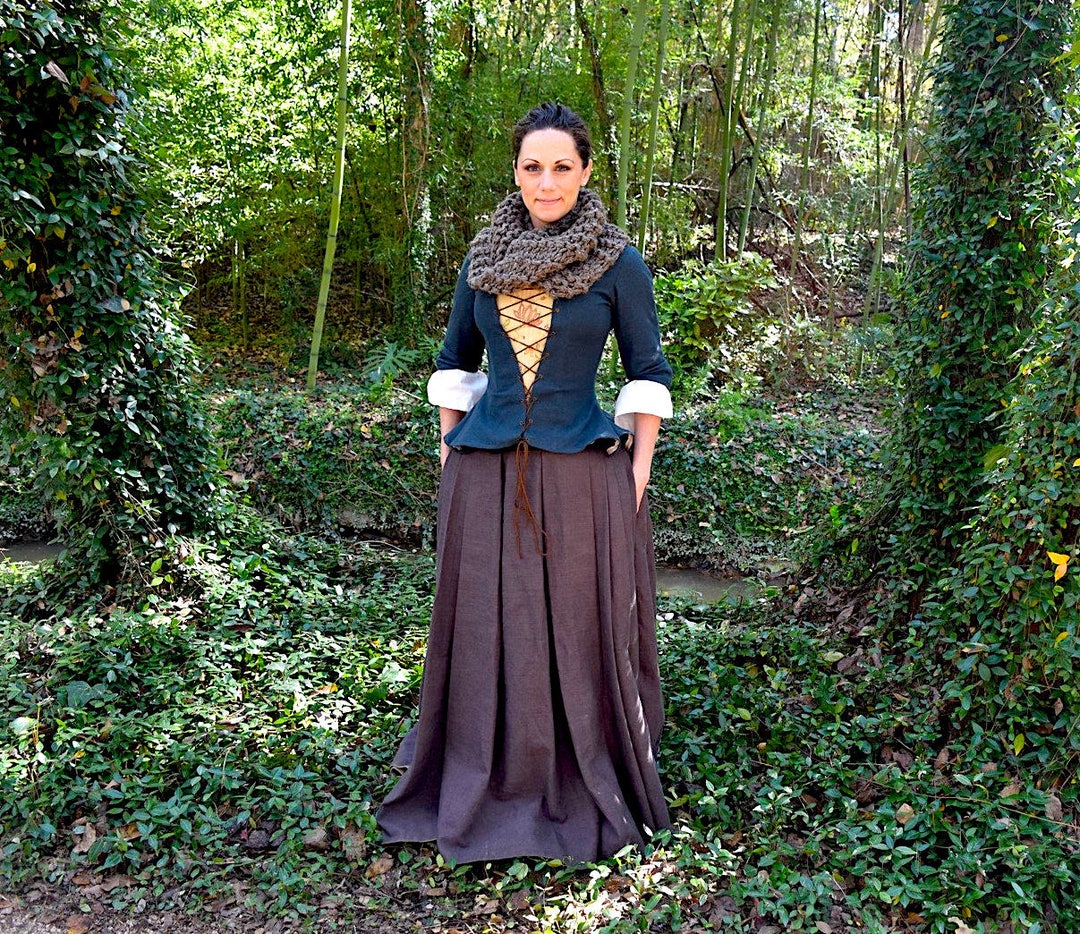 Outlander Inspired Cowl in Barley Brown, Chunky Knit, Handmade Infinity ...