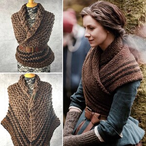 Ships Today! Outlander Claire’s Shawl, Triangle Shoulder Wrap, Neck ...