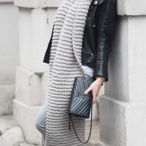 Scarf KNITTING PATTERN - Beginner / Chunky Ribbed Oversized Scarf, Neck ...