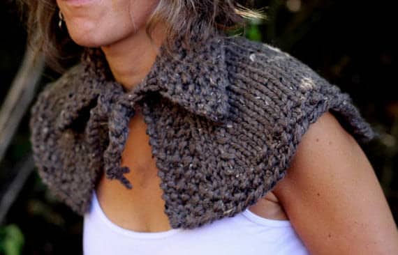 Outlander KNITTING PATTERN Shoulder Cape Claire's | Etsy