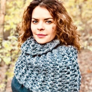 Outlander Cowl, Hand Knit Oversized Highlands Cowl, Alpaca Blend Chunky ...