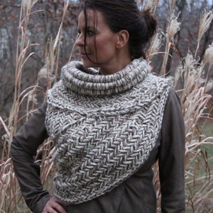 Archer Cowl, Hand Knitted Huntress Vest, Post Apocalyptic Clothing ...
