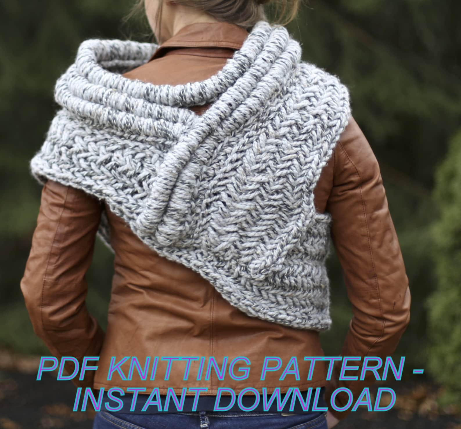 Archer Cowl KNITTING PATTERN TUTORIAL All Adult Sizes and | Etsy