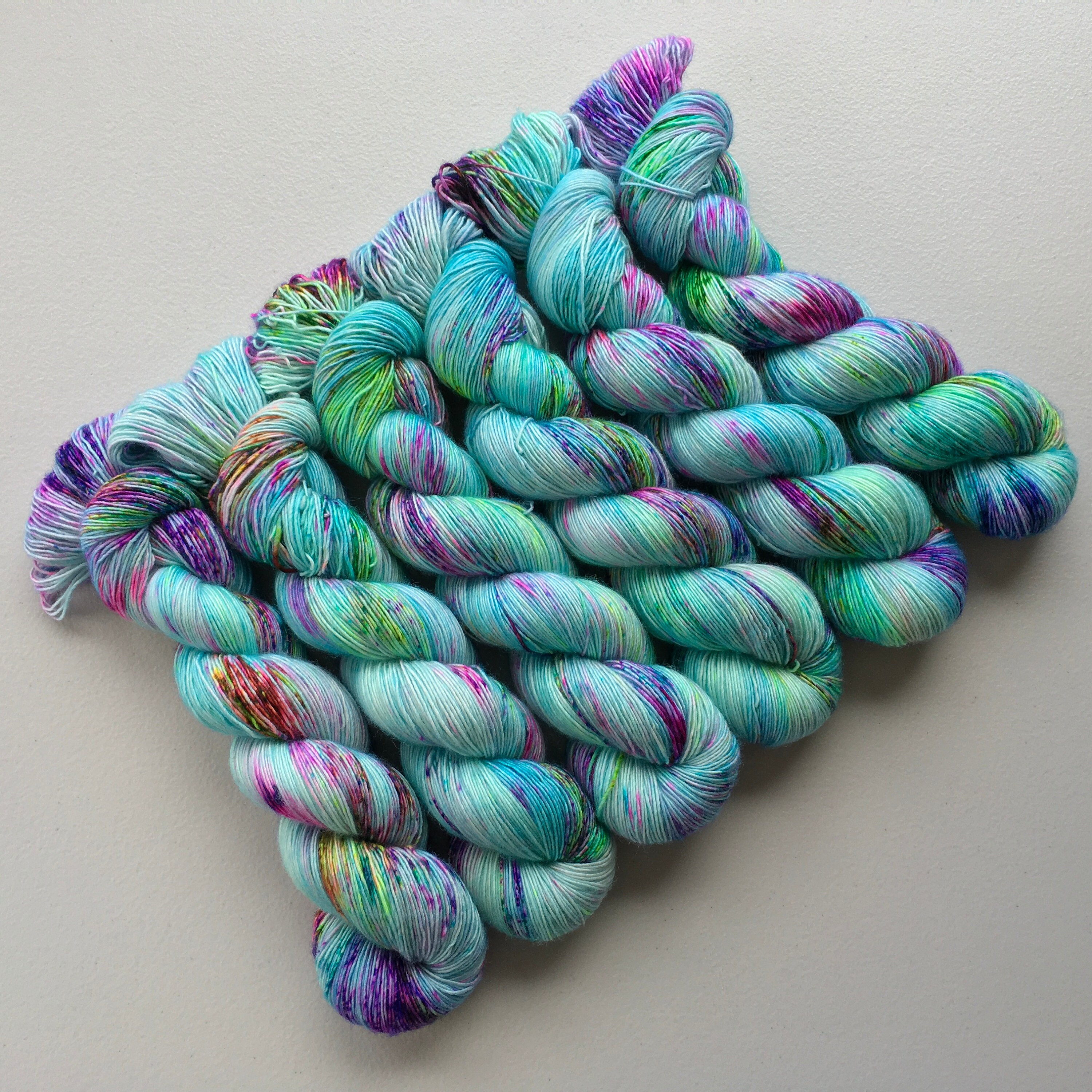 Lightning Rainbow Hand Dyed Yarn - Etsy UK