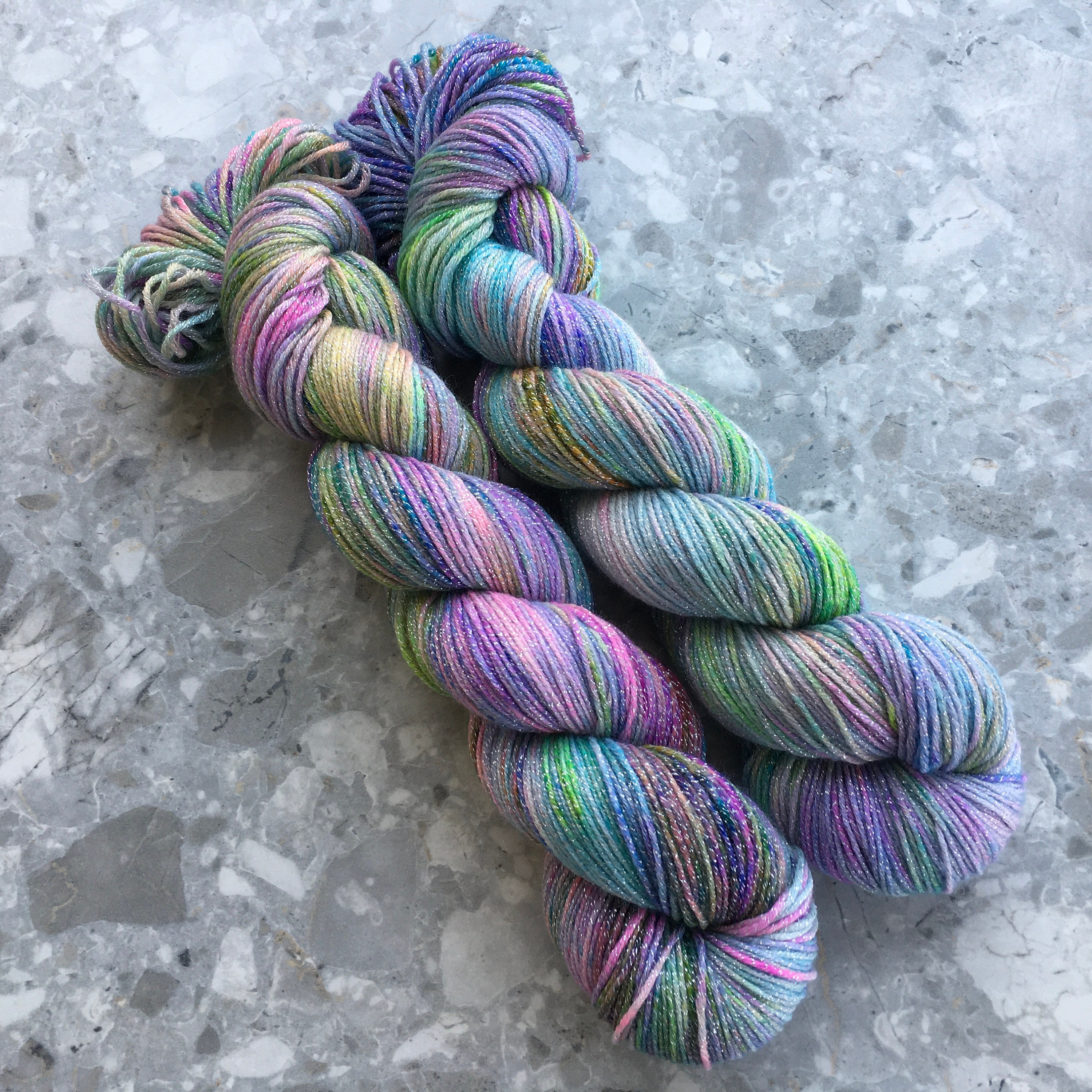 Lightning Rainbow Hand Dyed Yarn - Etsy UK