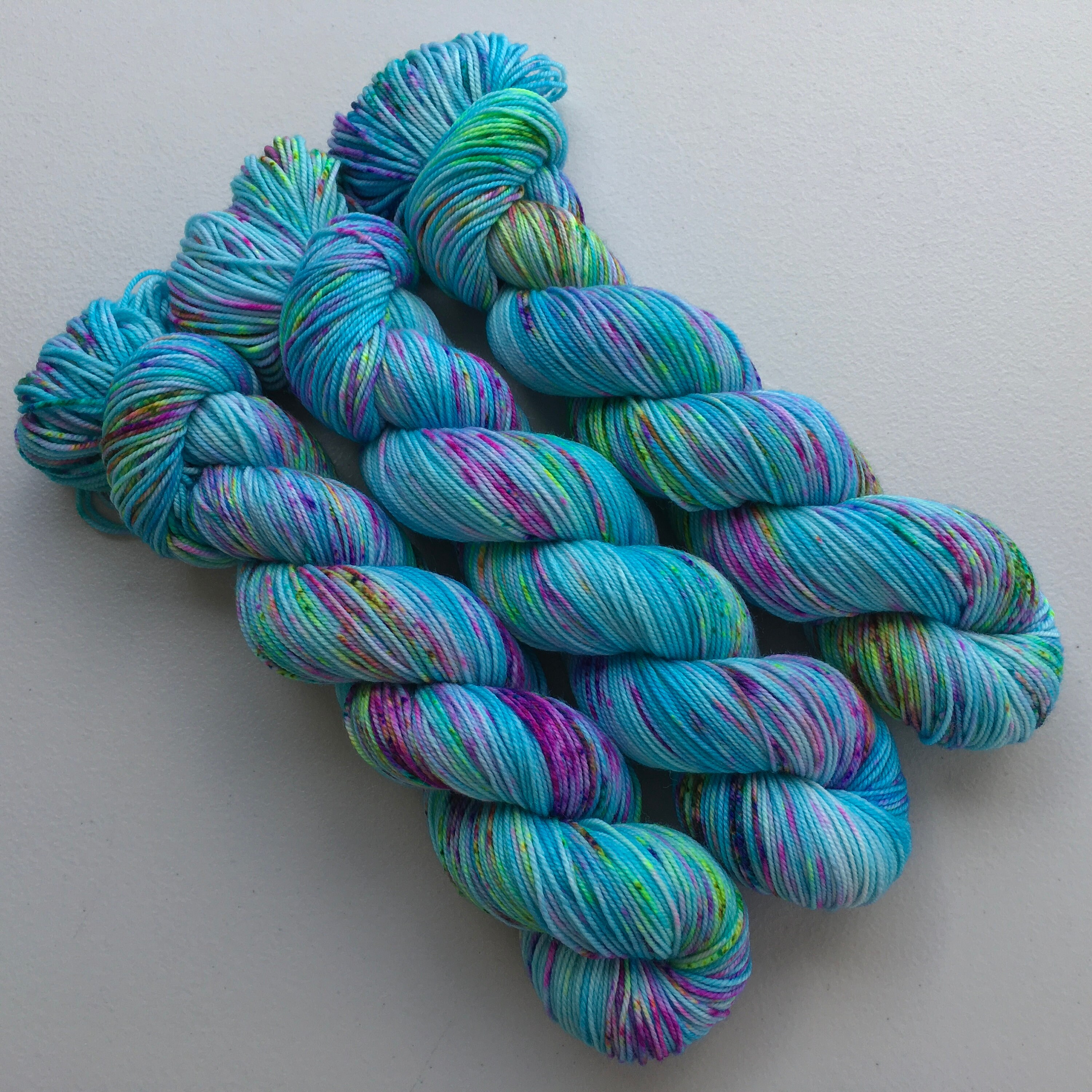 Lightning Rainbow Hand Dyed Yarn - Etsy UK
