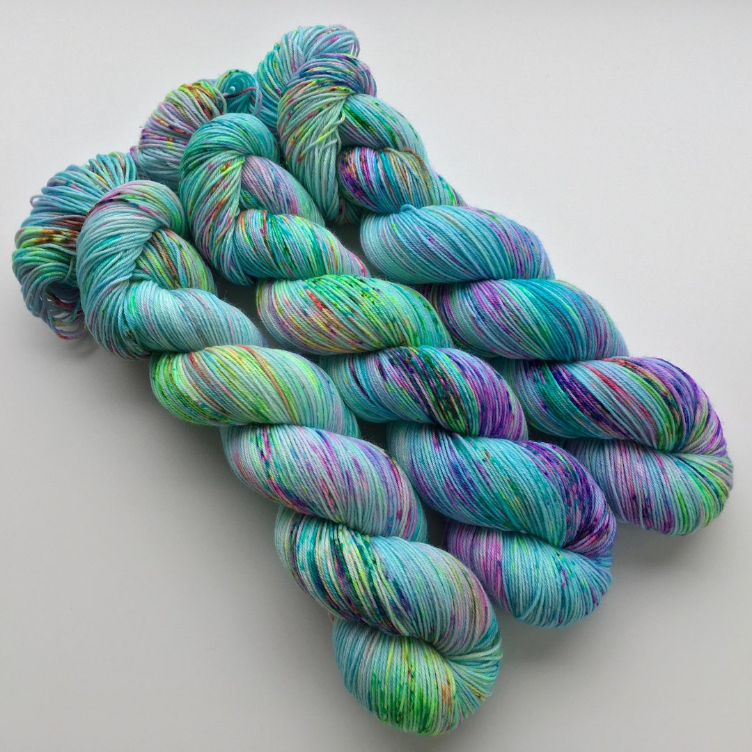 Lightning Rainbow Hand Dyed Yarn - Etsy UK