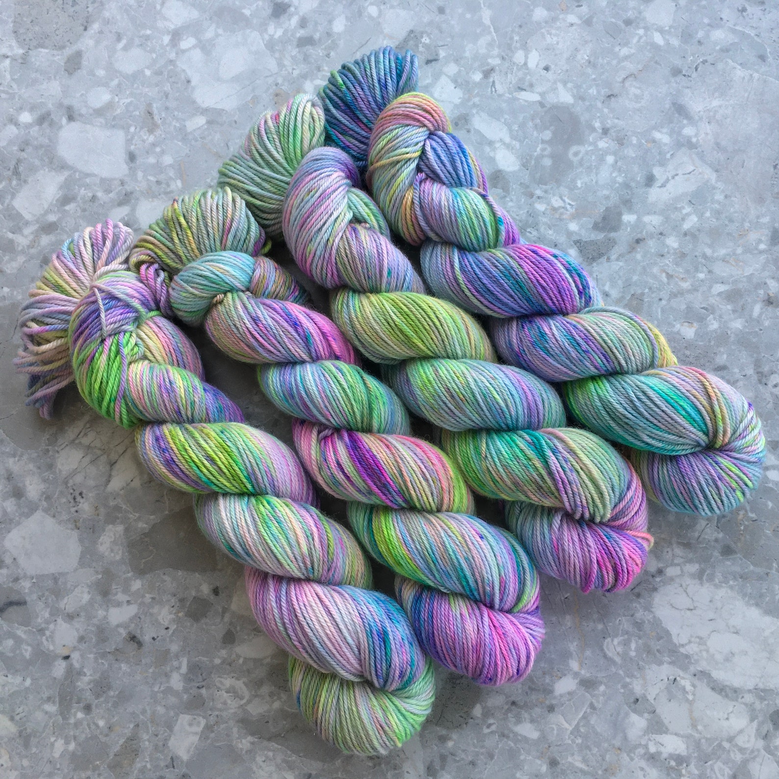 Lightning Rainbow Hand Dyed Yarn - Etsy UK