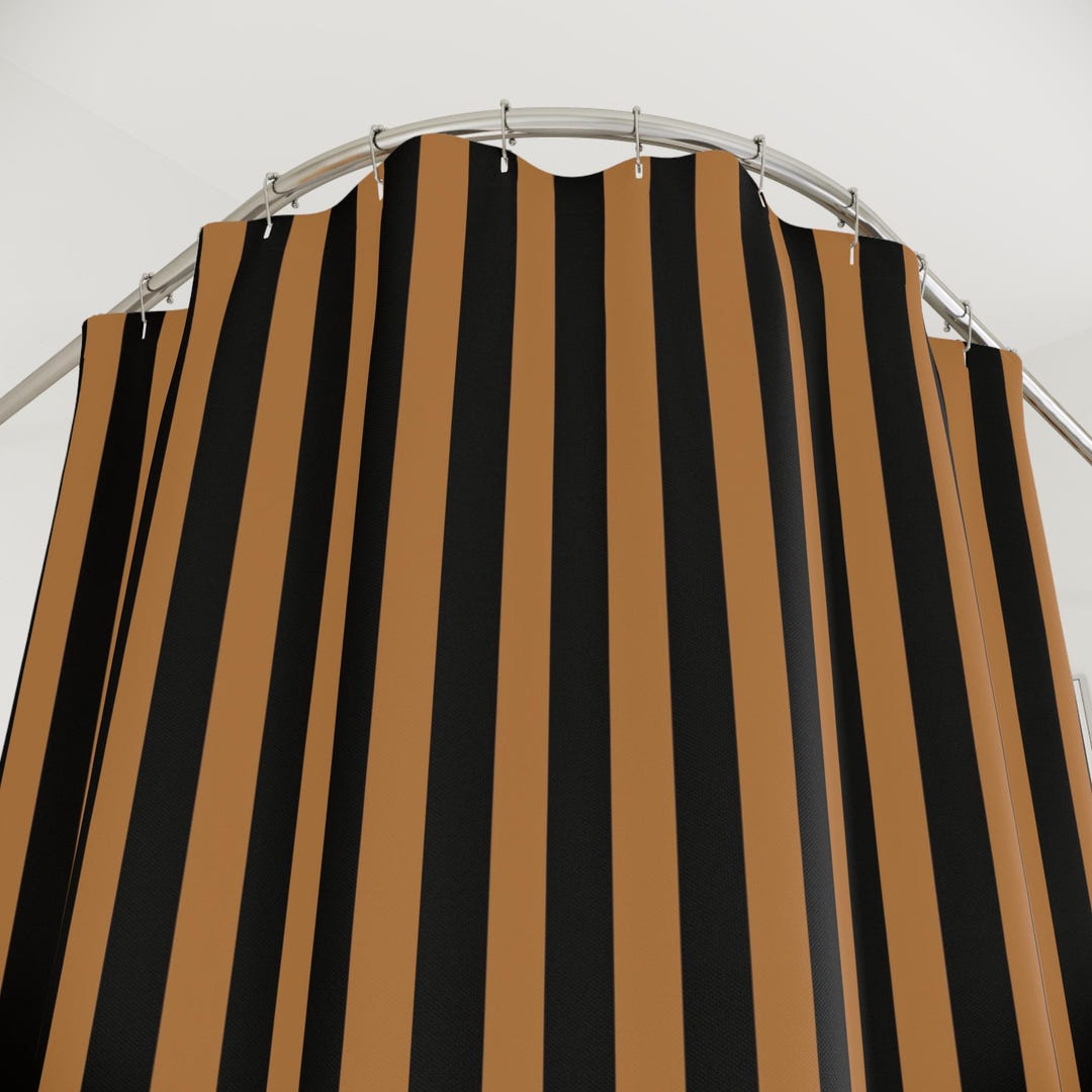 Betelgeuse Vertical Stripes Shower Curtain, Witchy Sanctuary Bathroom ...