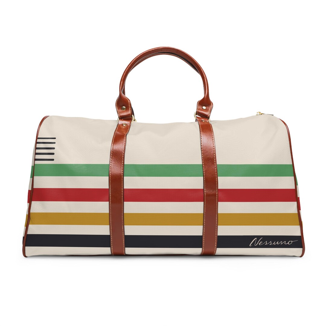 Hudson Bay Inspired Travel Bag, Waterproof Overnight Duffle - Etsy