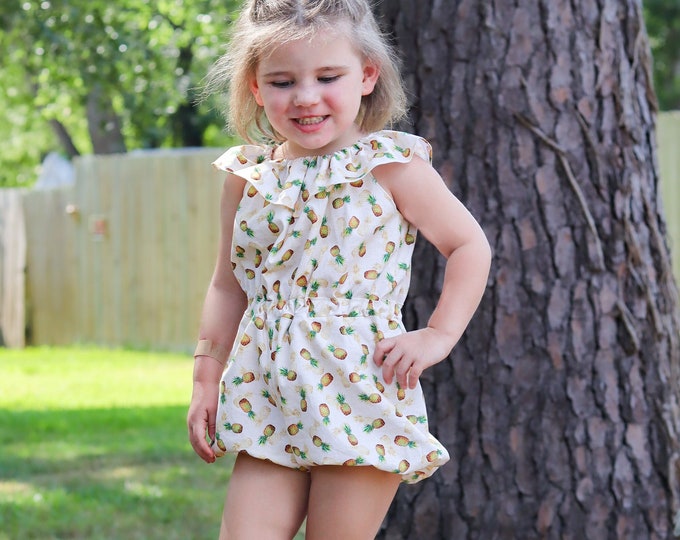 Girls Rompers, Toddler Romper, Pineapple Romper, Summer Romper, Girls ...