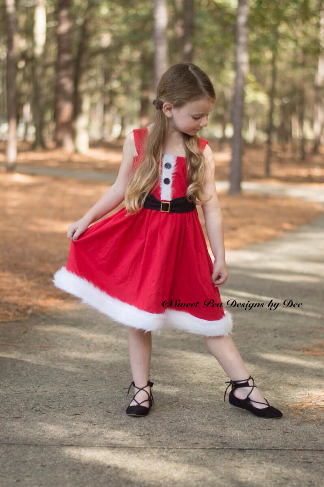 Girls Santa Dress Baby Santa Dress Christmas Dress Holiday - Etsy Norway
